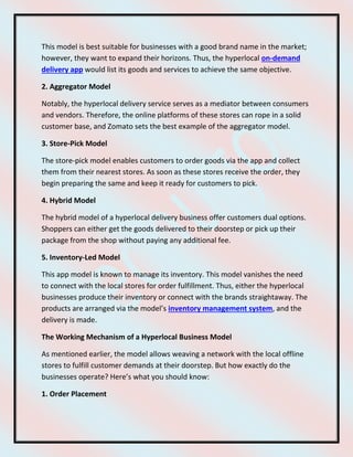 The Rise of Hyperlocal Delivery Platform- The Next Step in the Business ...