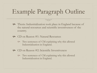 The rise of industrialization pp and dbq instructions | PPTX