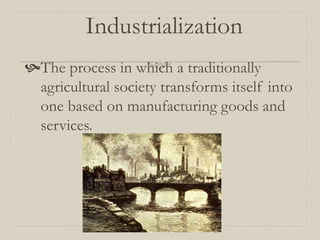 The rise of industrialization pp and dbq instructions | PPTX