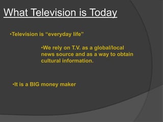 The rise of interactive t.v. | PPTX | History | Genres