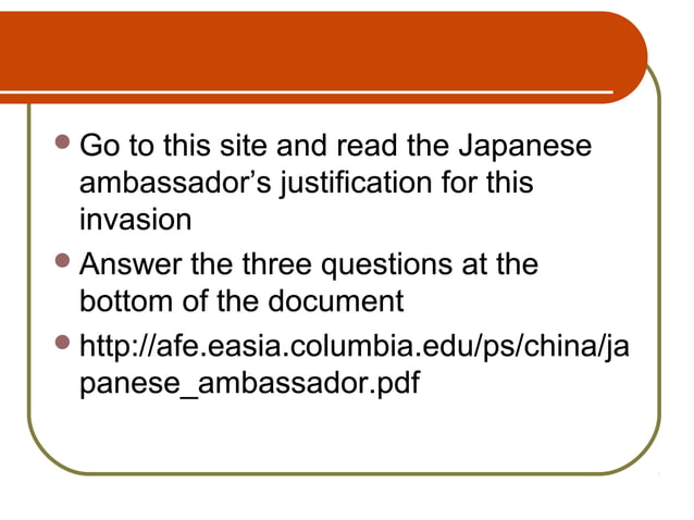 The rise of japanese militarism | PPT