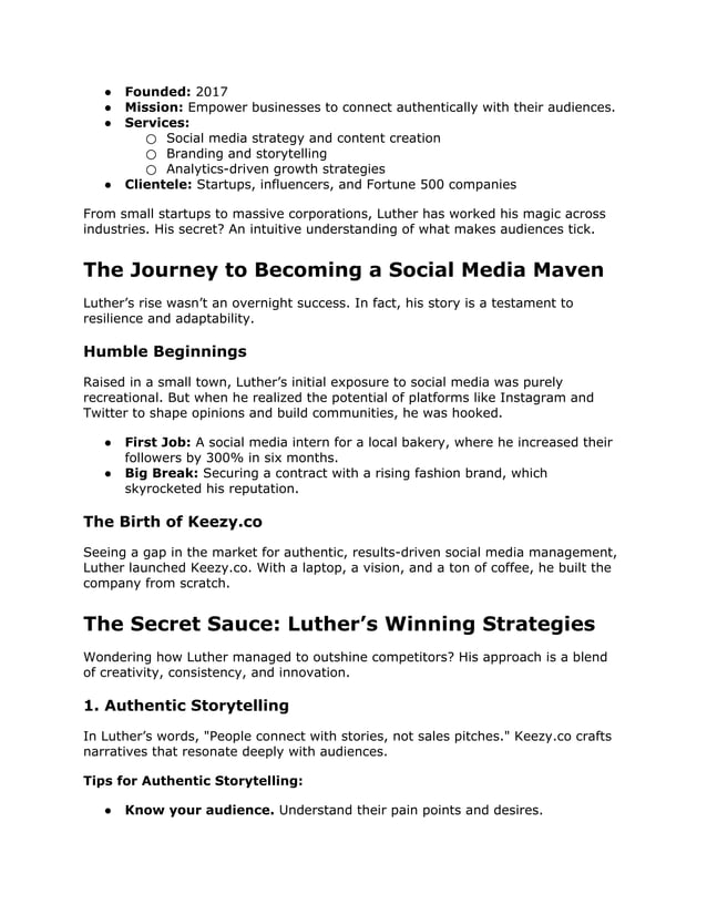 The Rise of Luther_ Social Media Maven Keezy.co's Path to Digital Domination.docx
