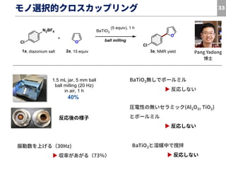 メカノケミカル合成の夜明け The rise of mechanochemical synthesis | PDF