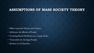 The Rise of Media Industries & Mass Society Theory ppt | PPTX