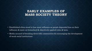 The Rise of Media Industries & Mass Society Theory ppt | PPTX
