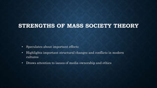 The Rise of Media Industries & Mass Society Theory ppt | PPTX