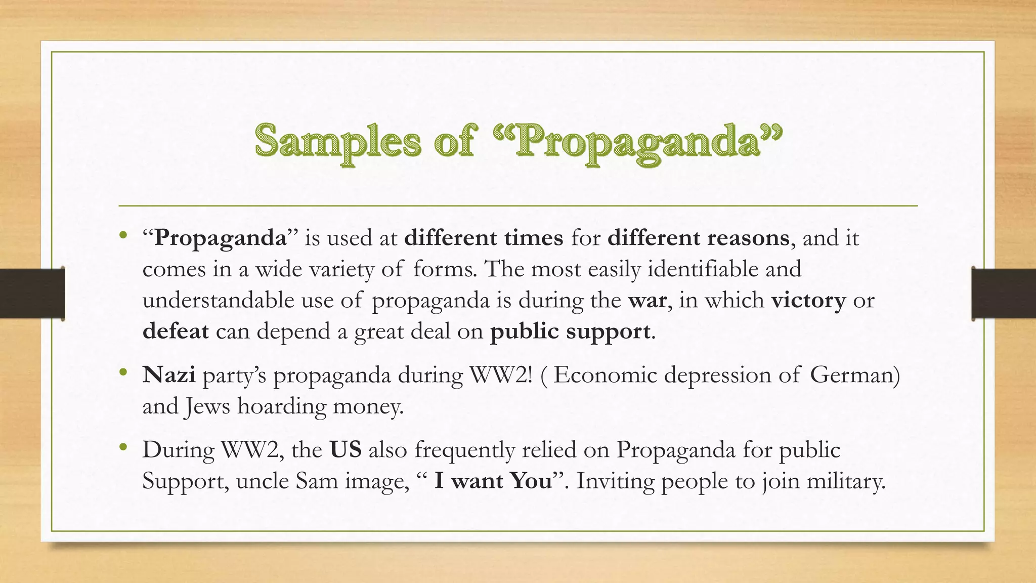 The Rise of Media Theory in the Age of Propaganda | PPTX