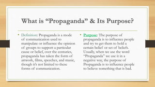 The Rise of Media Theory in the Age of Propaganda | PPTX