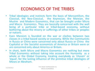 THE FALL AND DECLINE OF MICRO-AND MACRO-ECONOMICS: THE GREAT DEPRESSION ...
