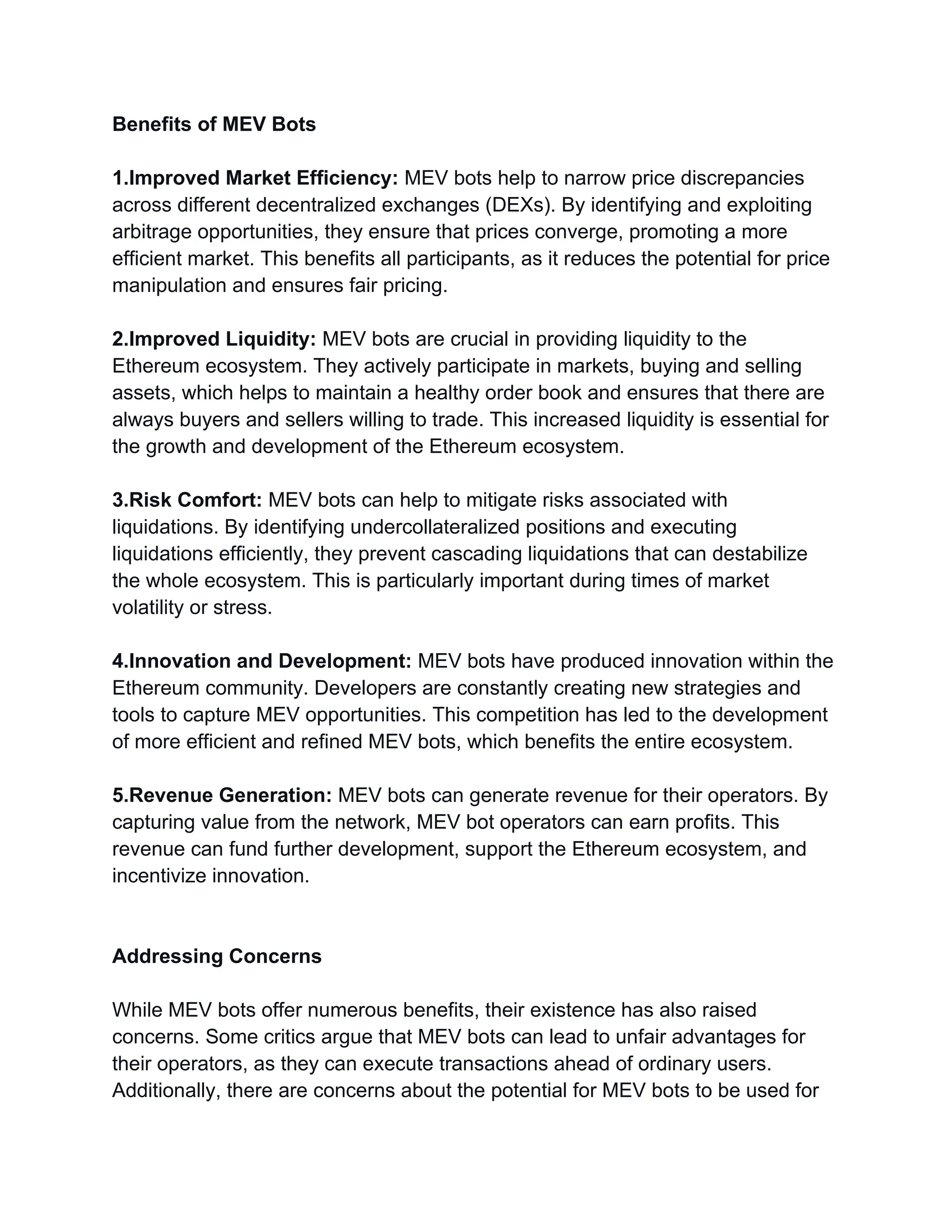 The Rise of MEV Bot Development In Crypto World | DOCX