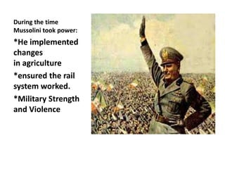 The rise of mussolini | PPT