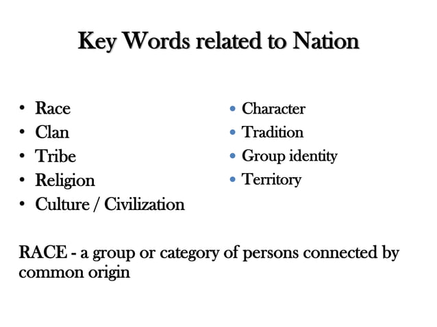 The rise of nationalism | PPT