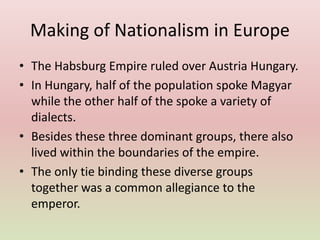 The rise of nationalism in europe part 1 | PPTX | Civic affairs | Politics