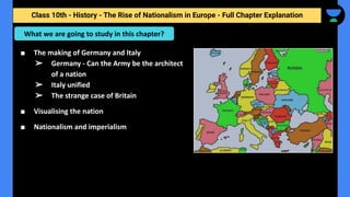 History: Chapter 1-The Rise of Nationalism in Europe PPT | PDF