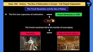 History: Chapter 1-The Rise of Nationalism in Europe PPT | PDF