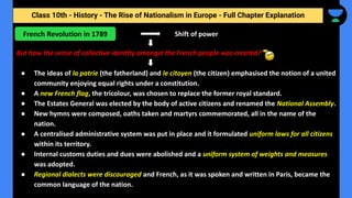 History: Chapter 1-The Rise of Nationalism in Europe PPT | PDF