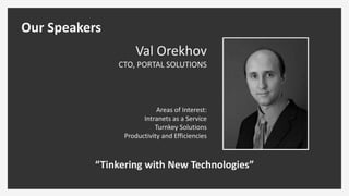 Webinar: The Rise of NextGen Intranets: Introducing OneWindow Workplace ...