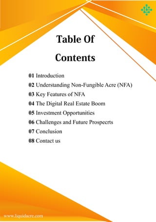 The Rise of Non-Fungible Acre (NFA) in the Digital Real Estate Market | PDF