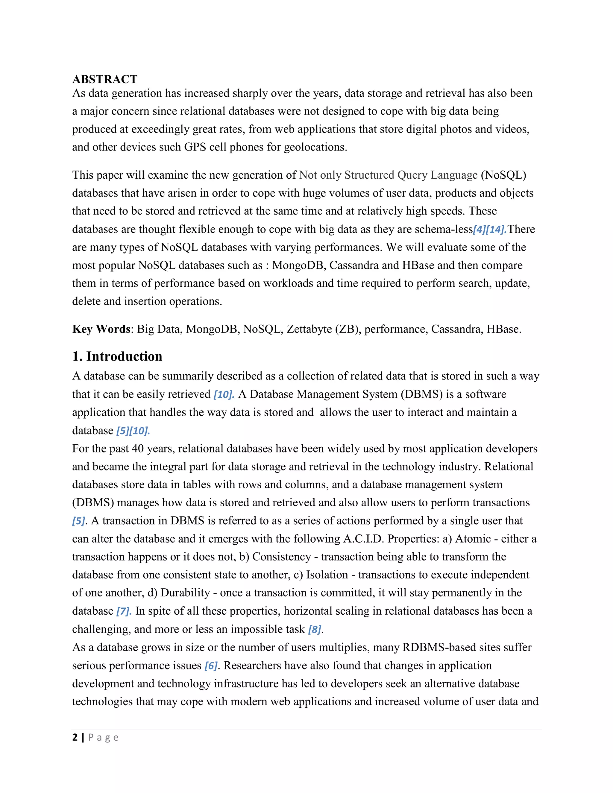 The Rise of Nosql Databases | PDF | Databases | Computer Software and Applications