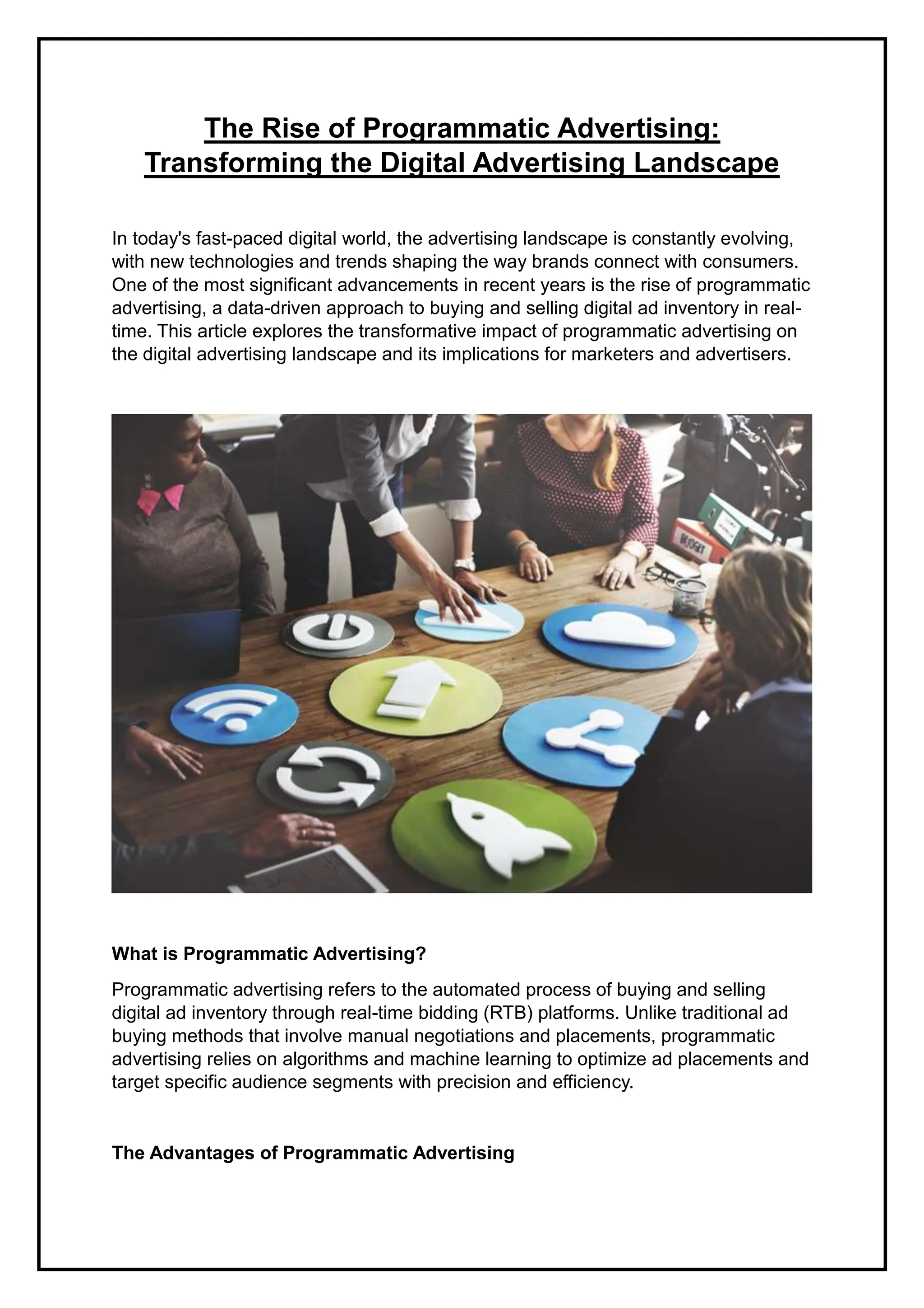 The Rise of Programmatic Advertising Transforming the Digital ...