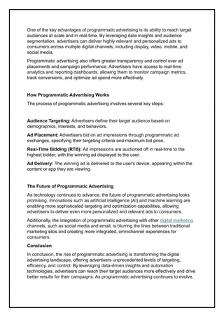 The Rise of Programmatic Advertising Transforming the Digital ...