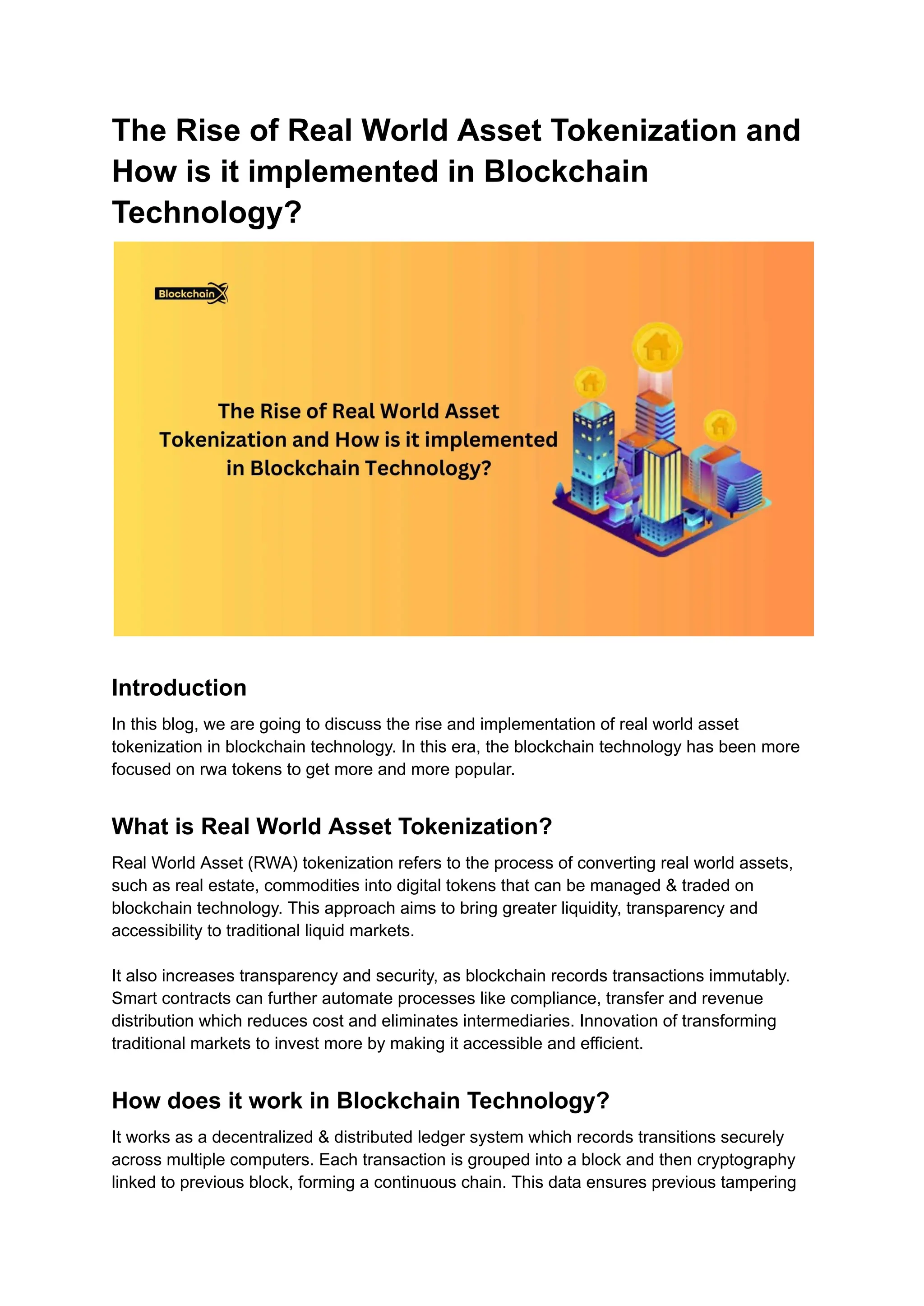 The Rise of Real World Asset Tokenization and How is it implemented in Blockchain Technology.pdf