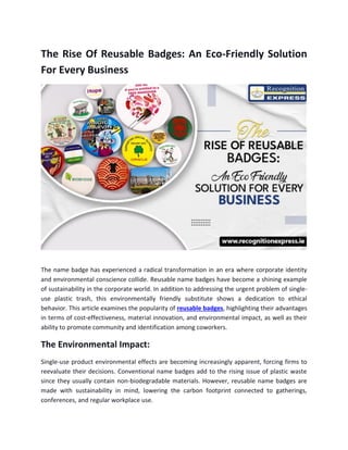 The Rise Of Reusable Badges An Eco-Friendly Solution For Every Business.pdf