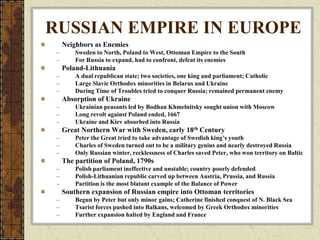 The Rise of Russia | PPT