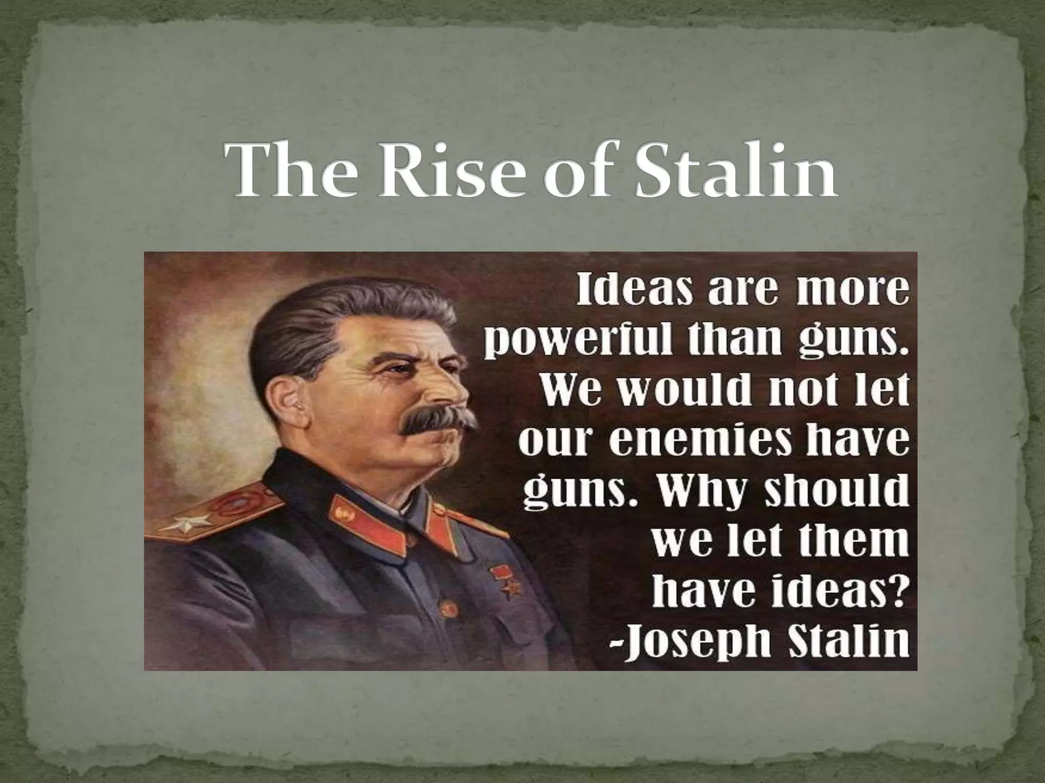 The Rise of Stalin - Part 1 | PPTX
