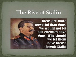 The Rise of Stalin - Part 1 | PPTX