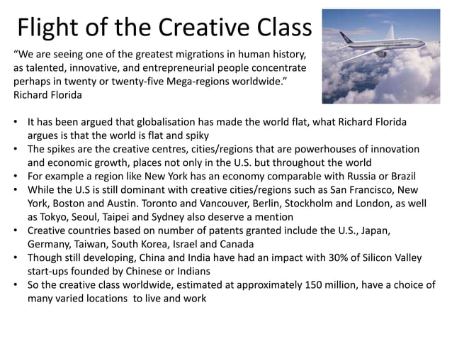 The rise of the creative class | PPT