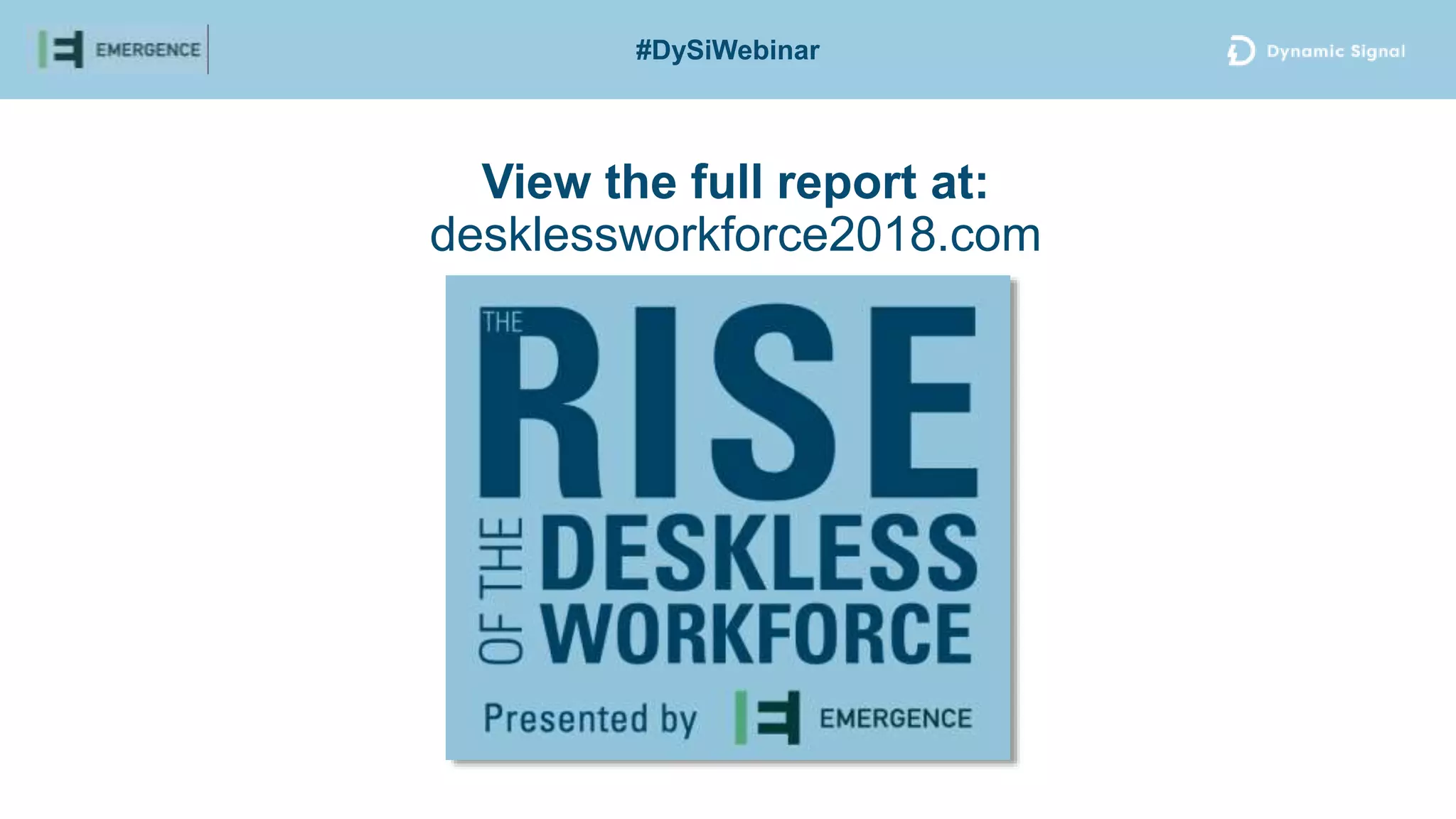 The Rise of the Deskless Workforce | PPTX