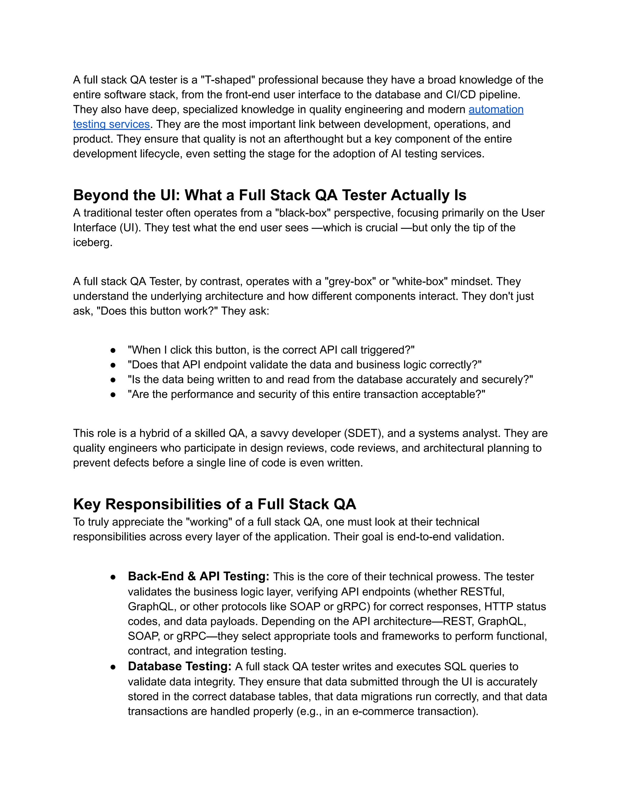 The Rise of the Full Stack QA Tester | Modern QA & End-to-End ...