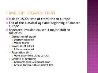 The Rise Of The Middle Ages | PPTX | Christianity | Religion & Spirituality