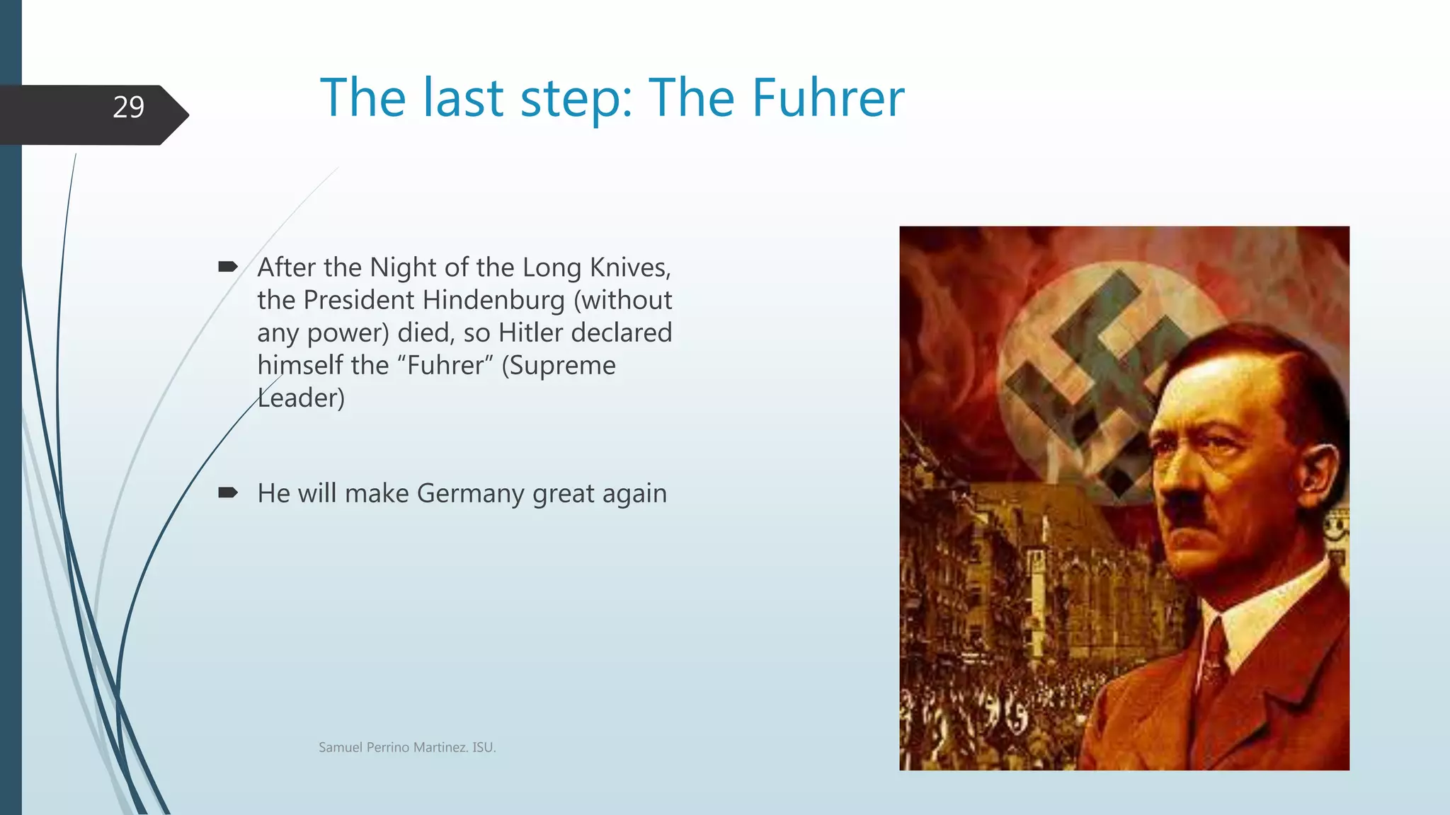 The Rise of the Nazis (IGCSE) | PPTX