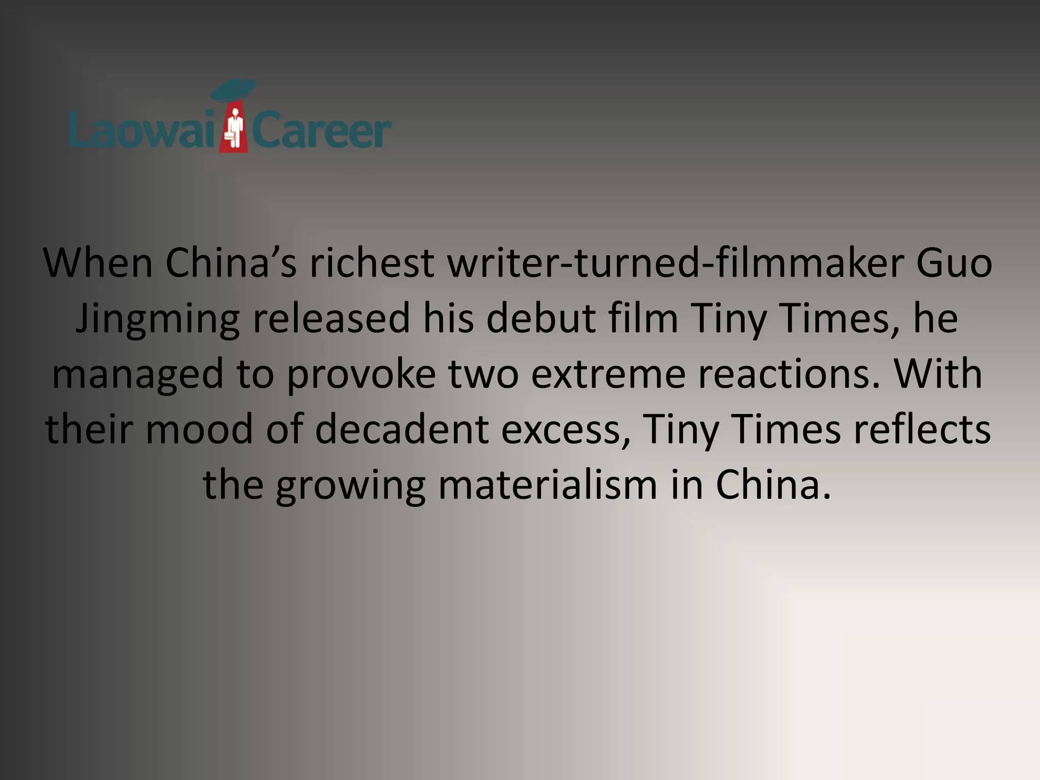 The Rise of the West in Chinese Pop Culture | PPT