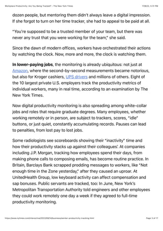 The Rise of the Worker Productivity Score | PDF