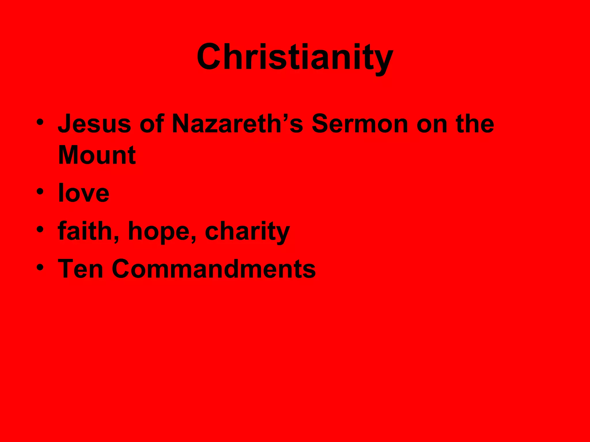 The rise of three great modern world religions | PPT