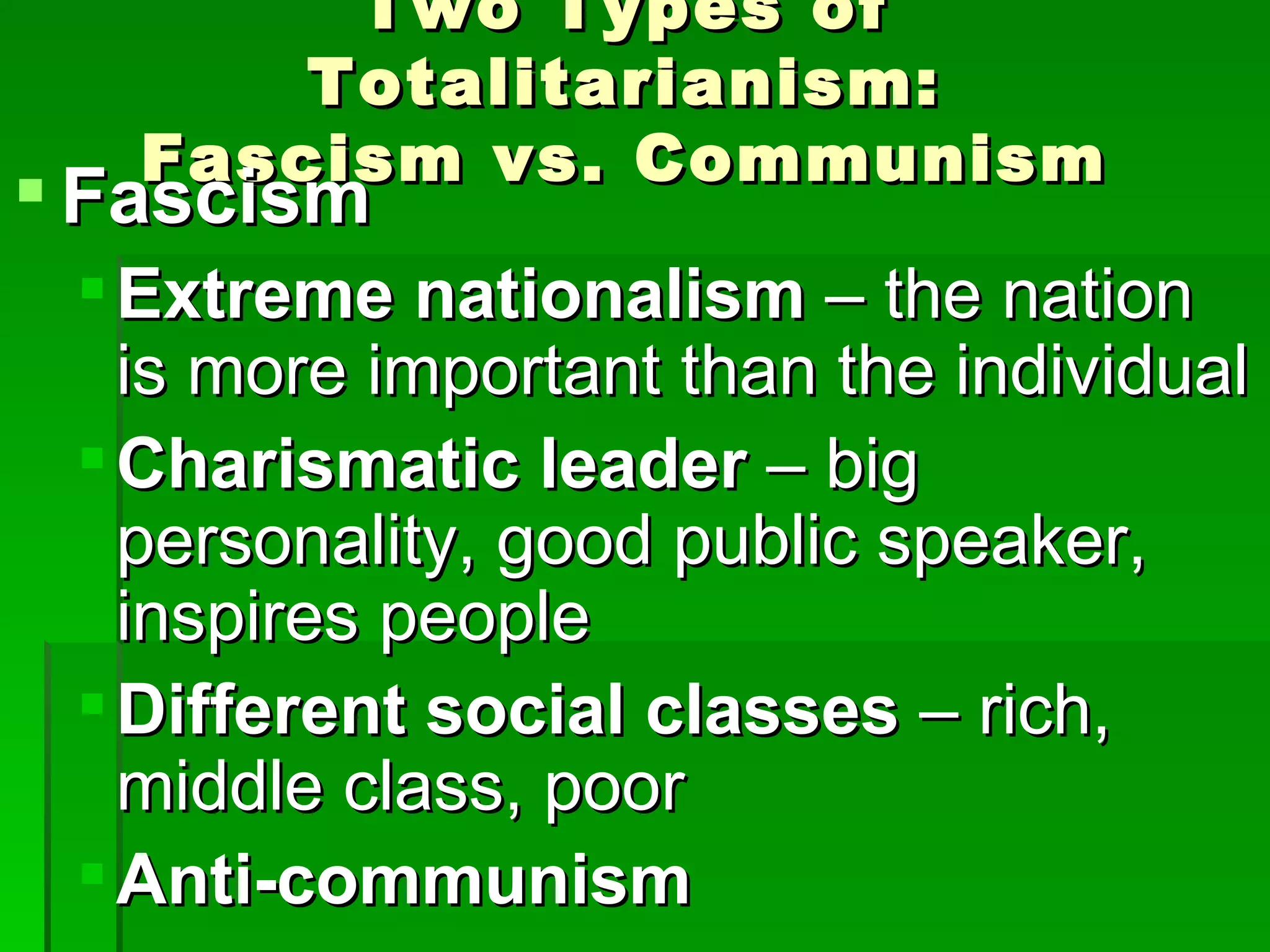 The rise of totalitarianism | PPT