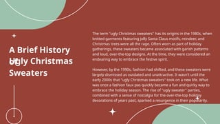 The Rise of Ugly Christmas Sweaters: A Festive Tradition Reimagined | PPTX
