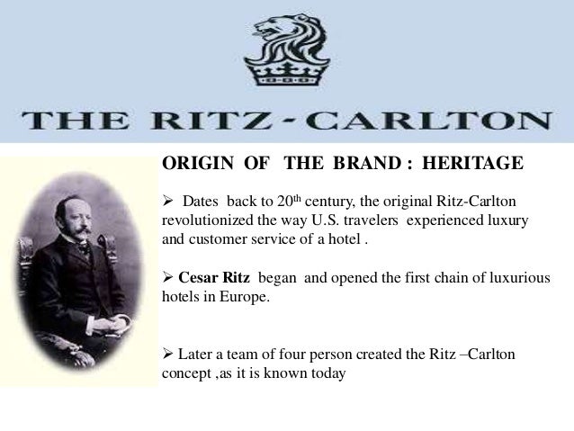 CASE STUDY : The Ritz -Carlton
