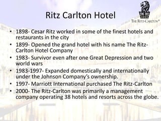 The ritz carlton hotel company | PPT