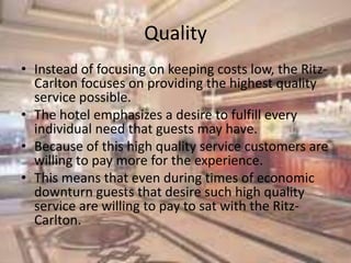 The ritz carlton | PPTX