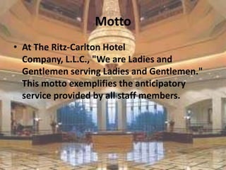 The ritz carlton | PPTX