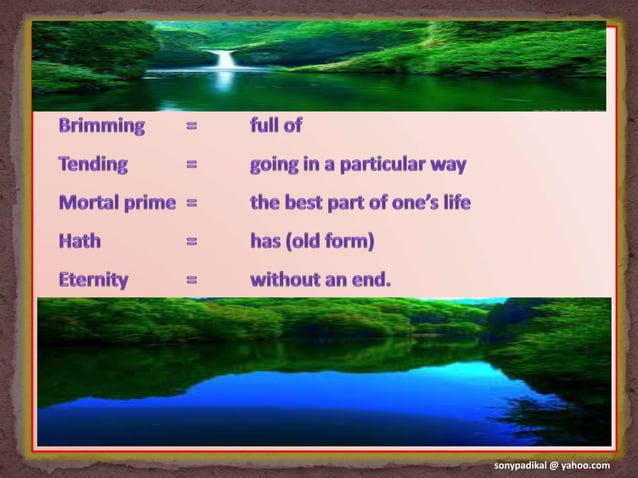 The river | PPTX | Geography | Science