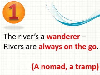 The River - poetic devices | PPTX