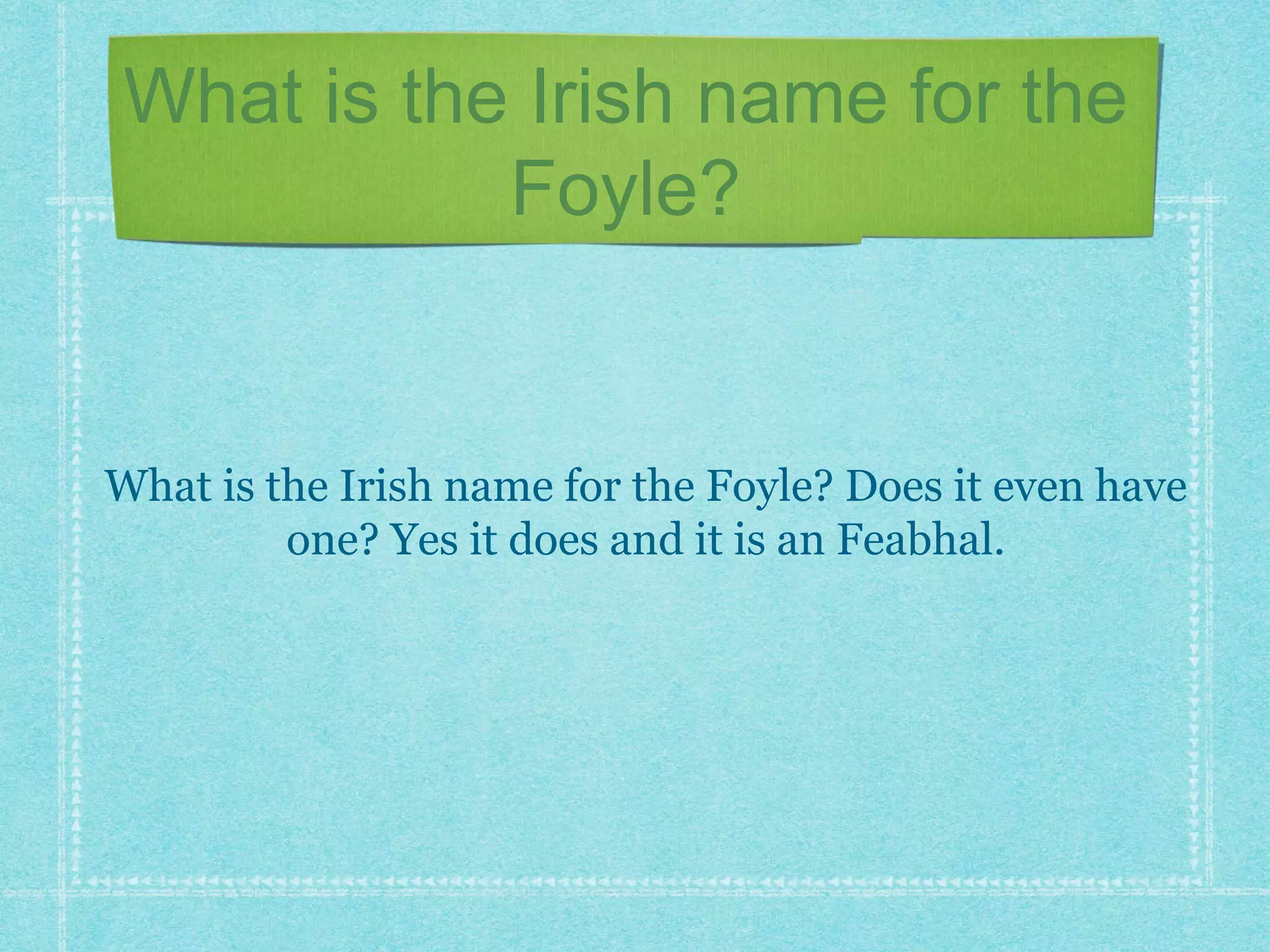 The River Foyle by Alanna | PPTX