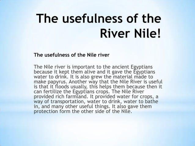 The River Nile. | PPTX