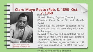 The Rizal Law and the Catholic Heirarchy.pptx