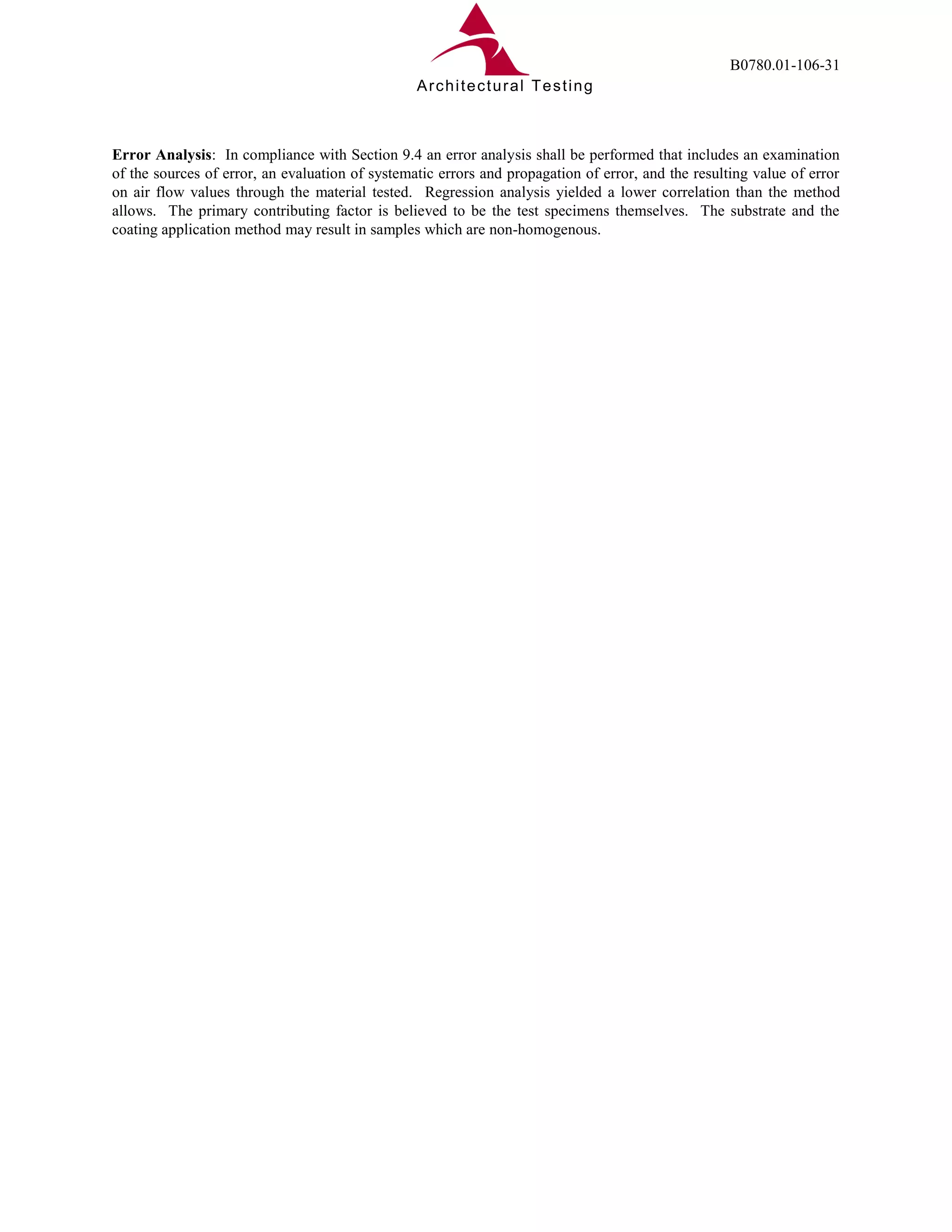 Therma cote air barrier test final report astm e 2178 | PDF